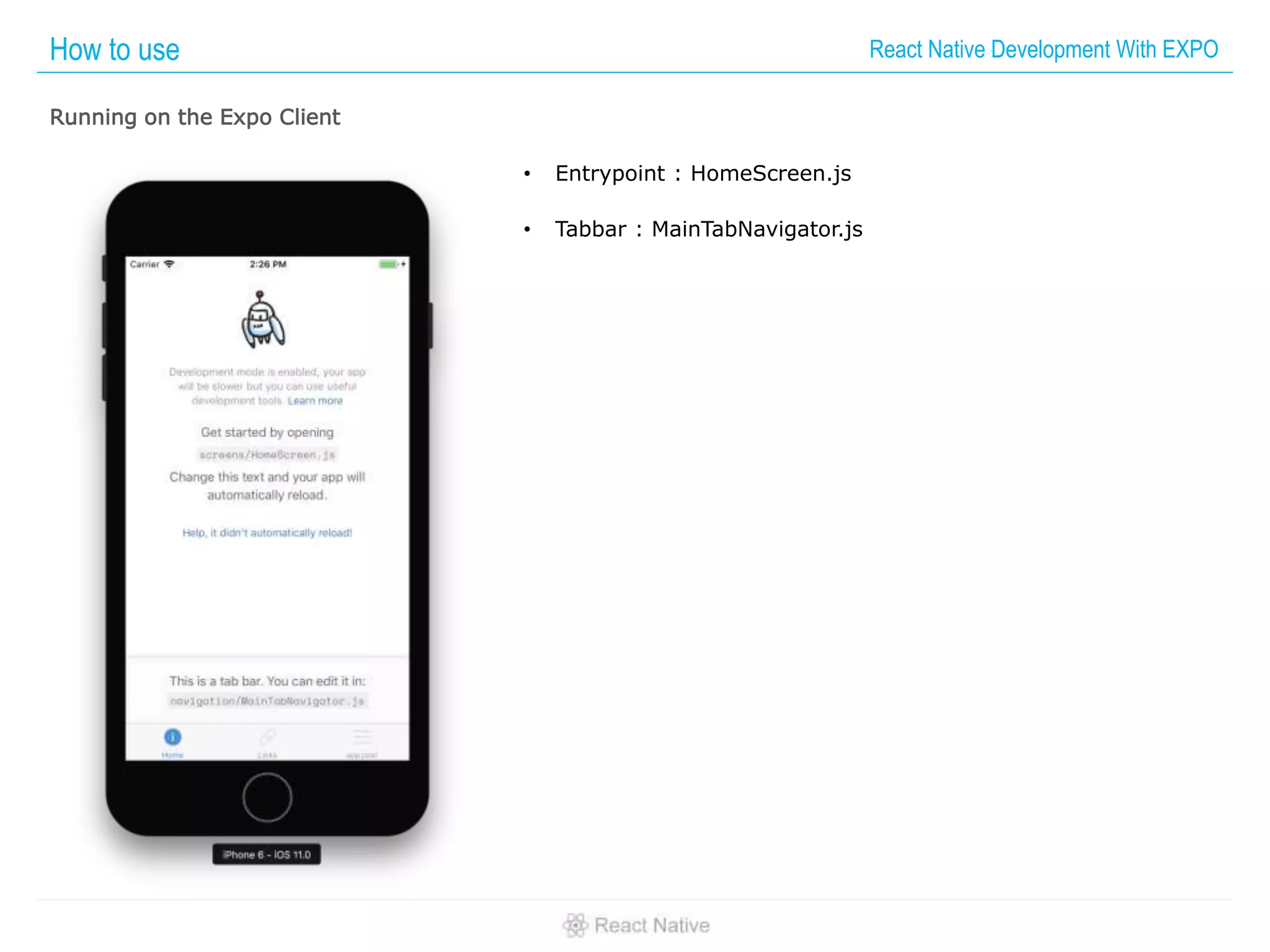 React Native Development With Expo Ppt