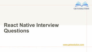 React Native Interview Questions.pptx