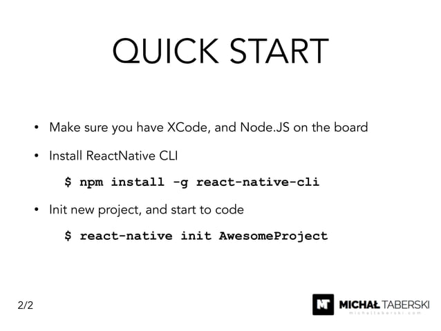 An Introduction to ReactNative | PPT