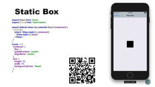 React native introduction | PPT