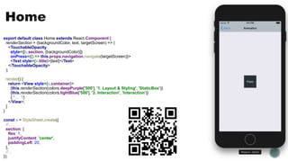React native introduction | PPT