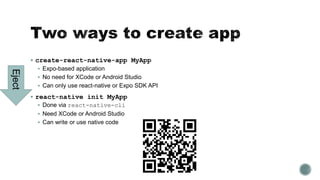 React native introduction | PPTX | Web Development | Internet