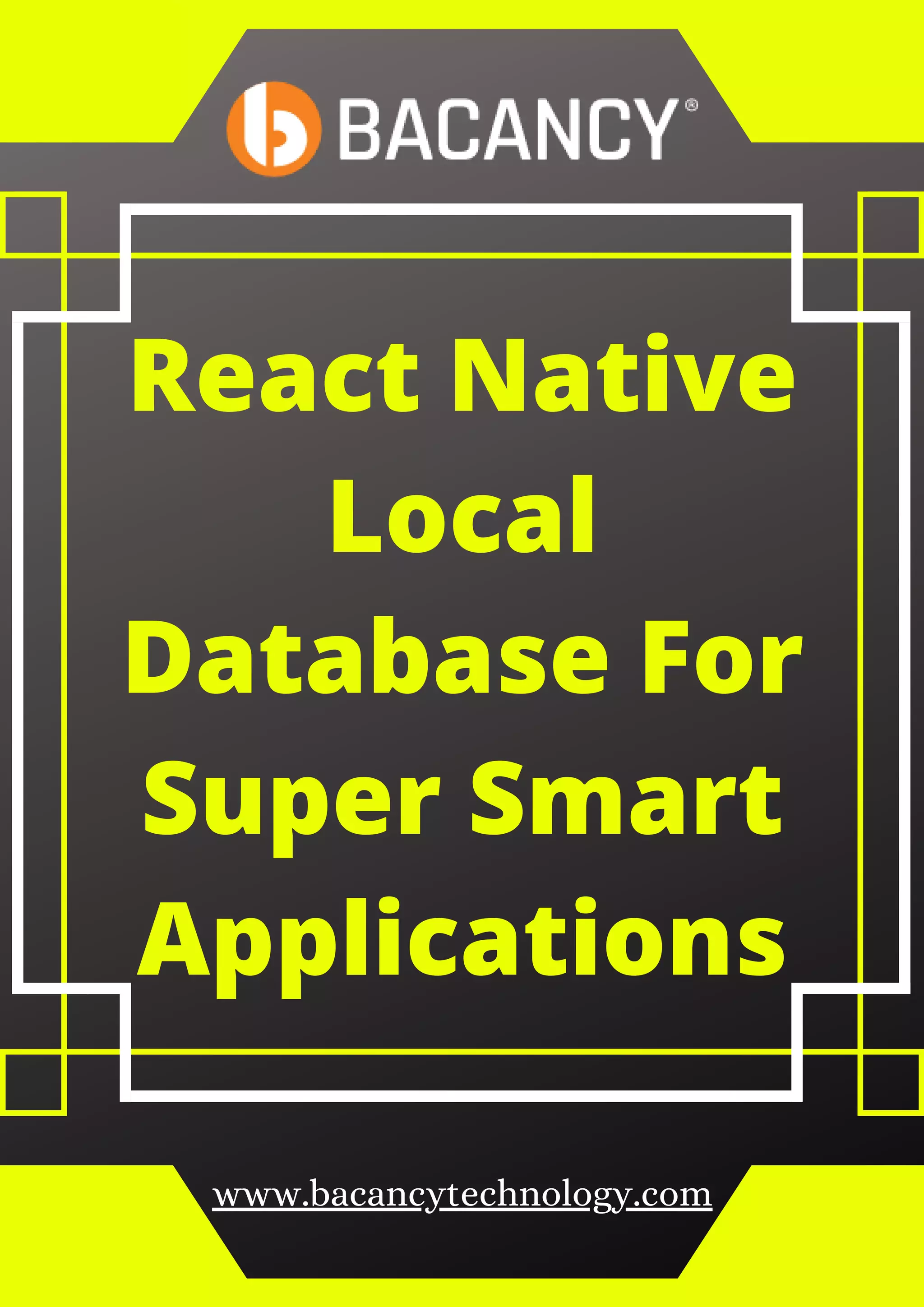 React Native Local Database For Super Smart Applications.pdf