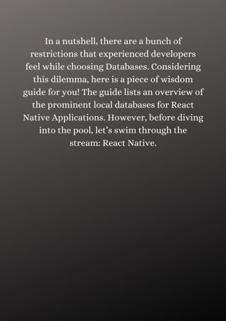 React Native Local Database For Super Smart Applications.pdf