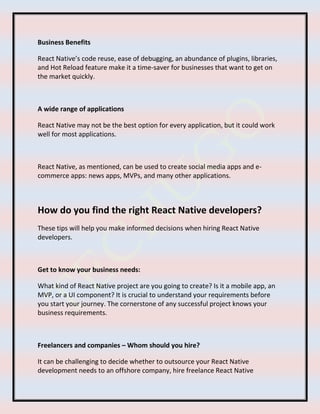 React Native Market Overview for Cross-Platform App Development.pdf ...