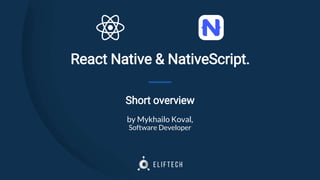 React Native & NativeScript | PPT