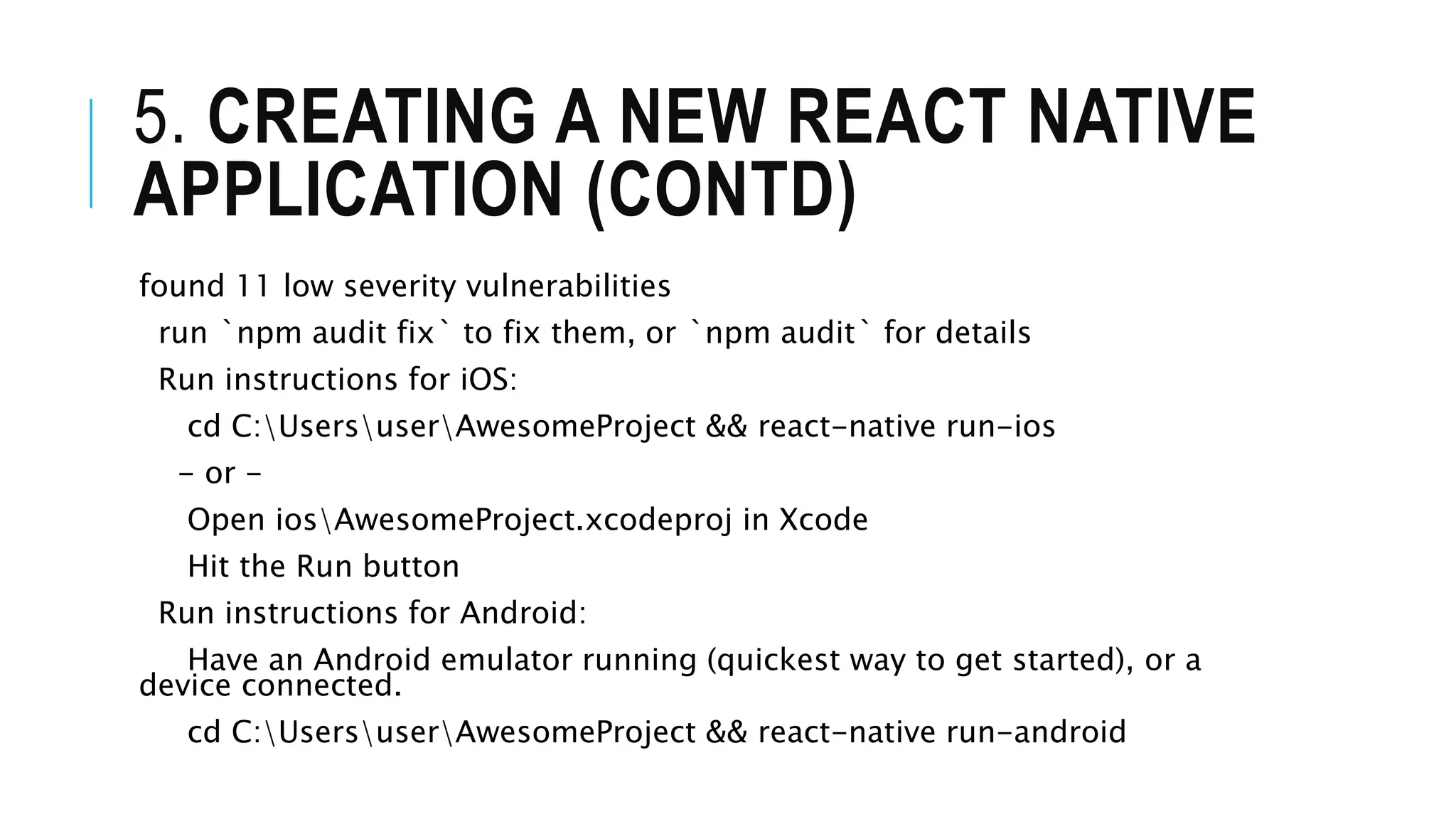 React native on windows | PPTX