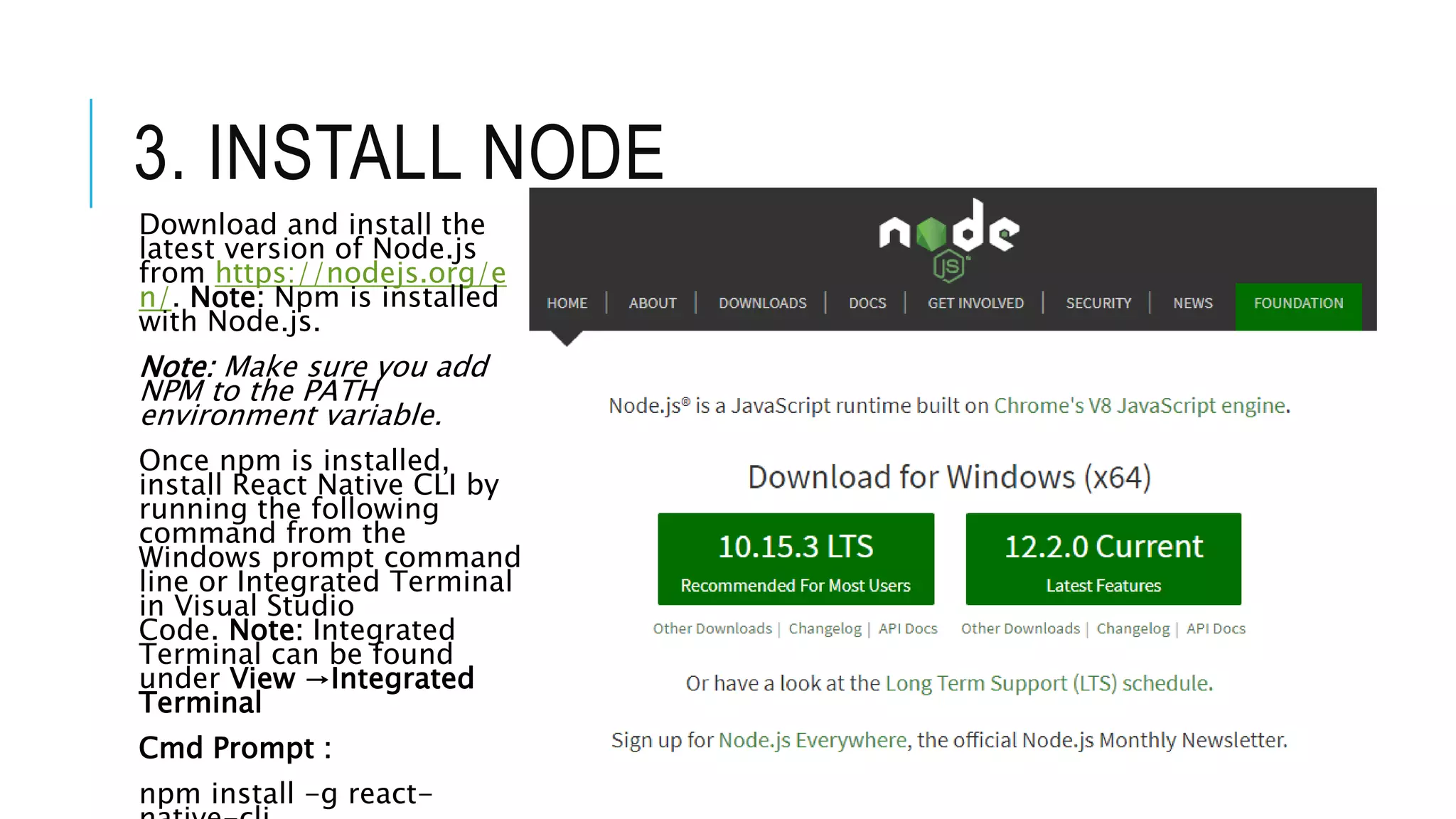 React native on windows | PPTX