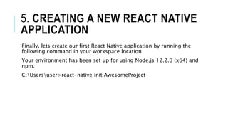 React native on windows | PPTX