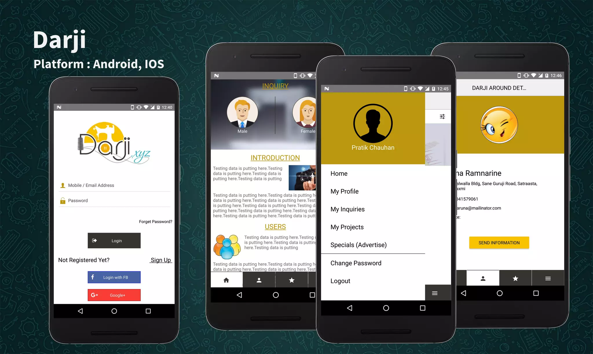 React native portfolio - Kapil | PDF