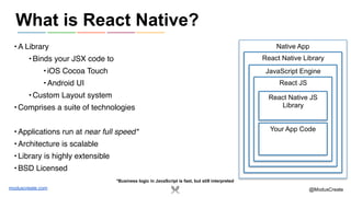 Putting the Native in React Native - React Native Boston | PPT