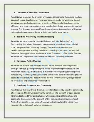 React Native Unleashed Redefining Mobile App Development | PDF