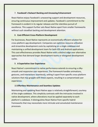 React Native Unleashed Redefining Mobile App Development | PDF