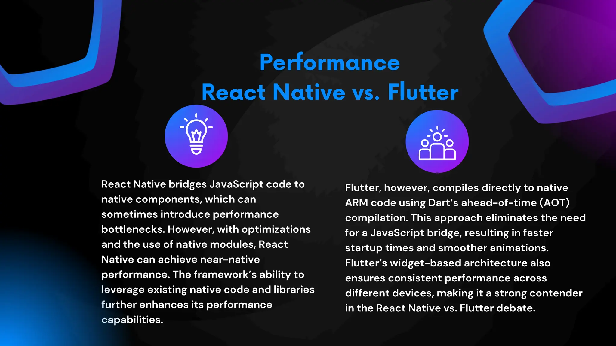 React Native Vs Flutter For Healthcare App Development Ppt