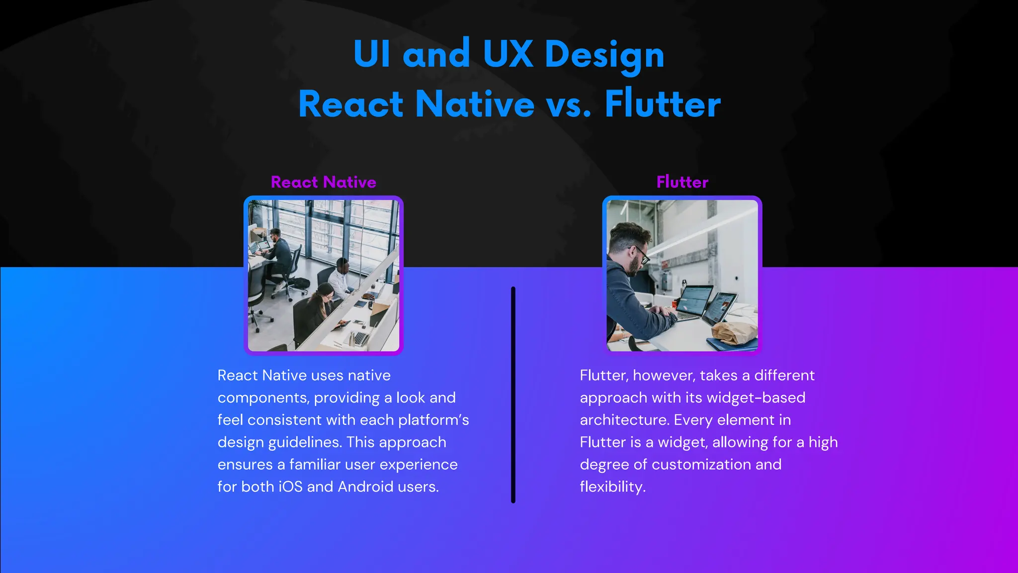 React Native Vs Flutter For Healthcare App Development Ppt