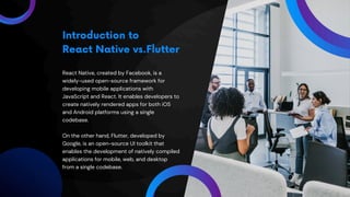 React Native vs. Flutter for Healthcare App Development | PPT