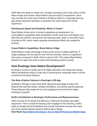 "React Native vs. Swift: Comparing Frameworks for Building Language ...