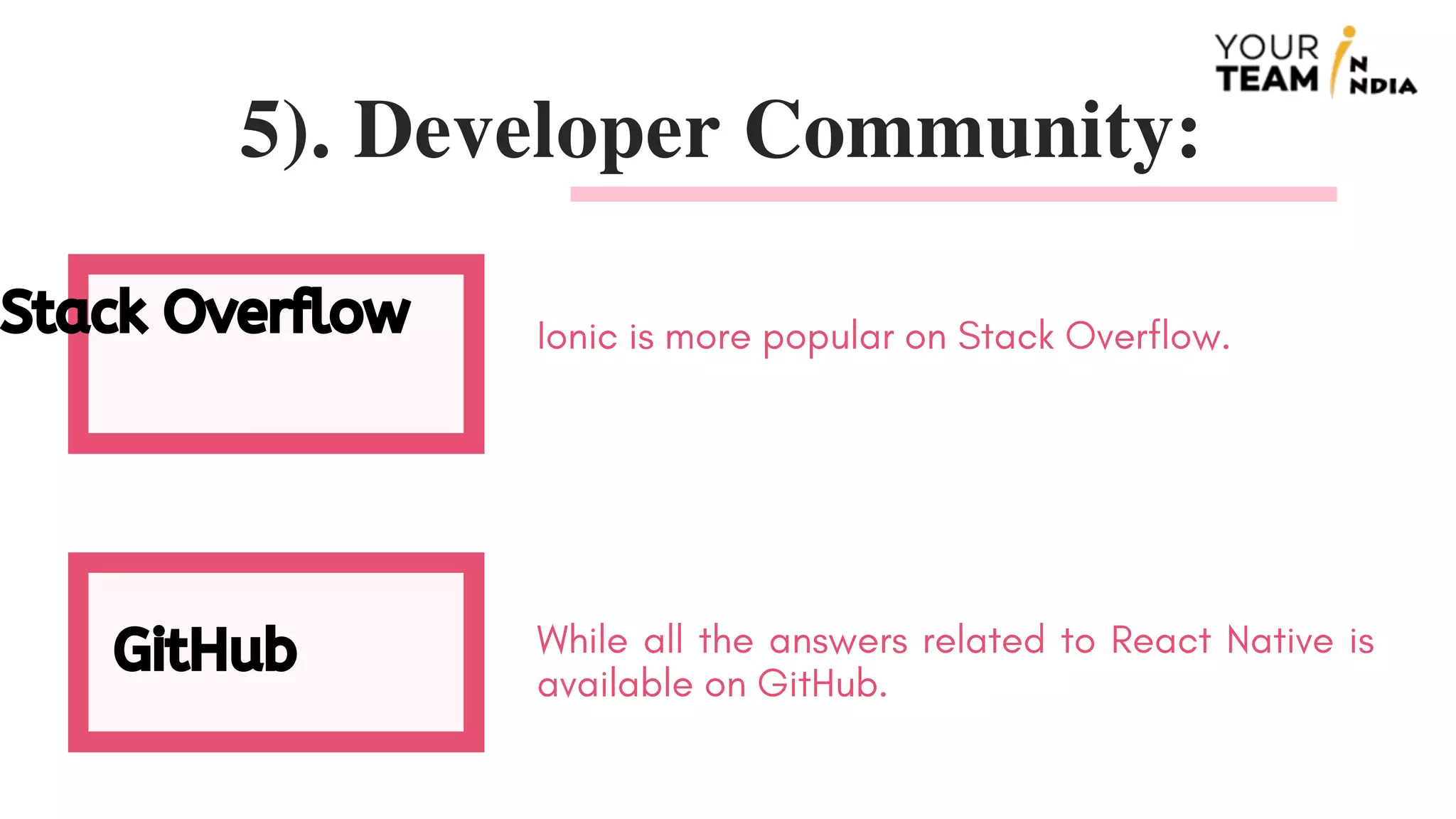 React Native Vs Ionic Which Is The Best Cross Platform Framework Ppt