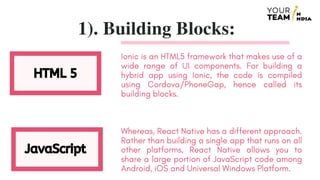 React Native Vs Ionic : Which is the best cross-platform framework? | PPTX