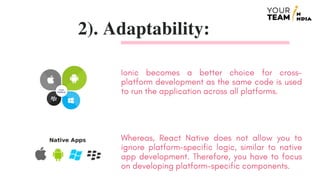 React Native Vs Ionic : Which is the best cross-platform framework? | PPTX