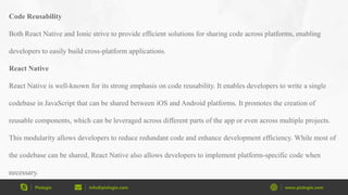 React Native vs Ionic - The Best Mobile App Framework | PDF