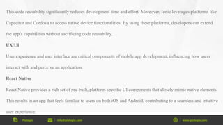React Native vs Ionic - The Best Mobile App Framework | PDF