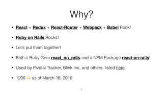 React on rails v4 | PPT | Free Download