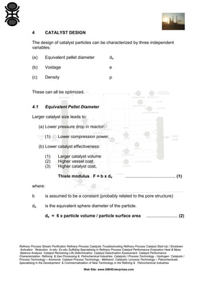 Reactor and Catalyst Design | PDF