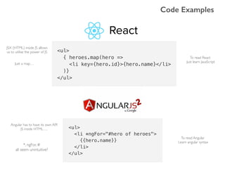ReactJS or Angular | PPT