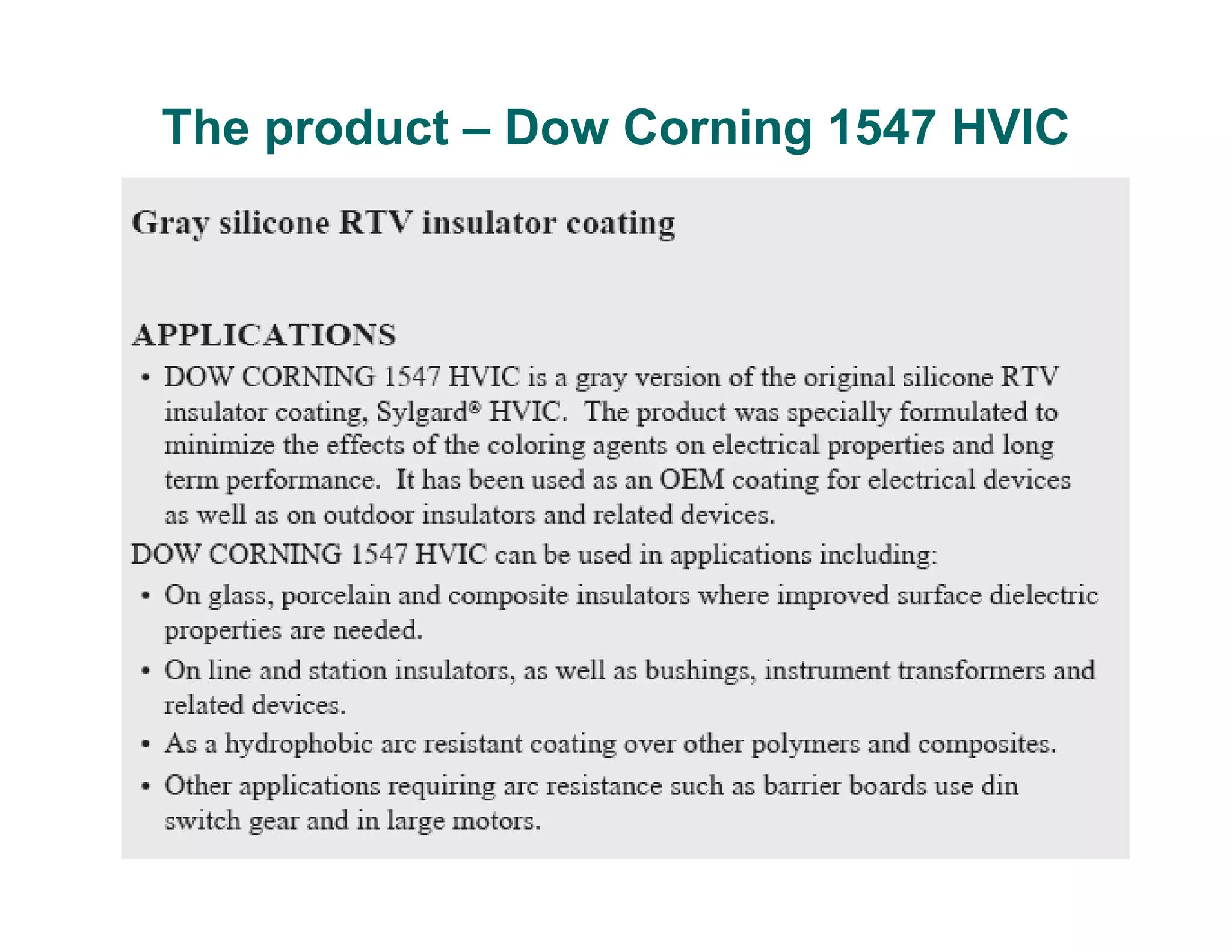 Reactor Coating Dow Corning 1547 HVIC | PDF