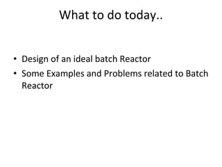 Reactor Design 2 | PPT
