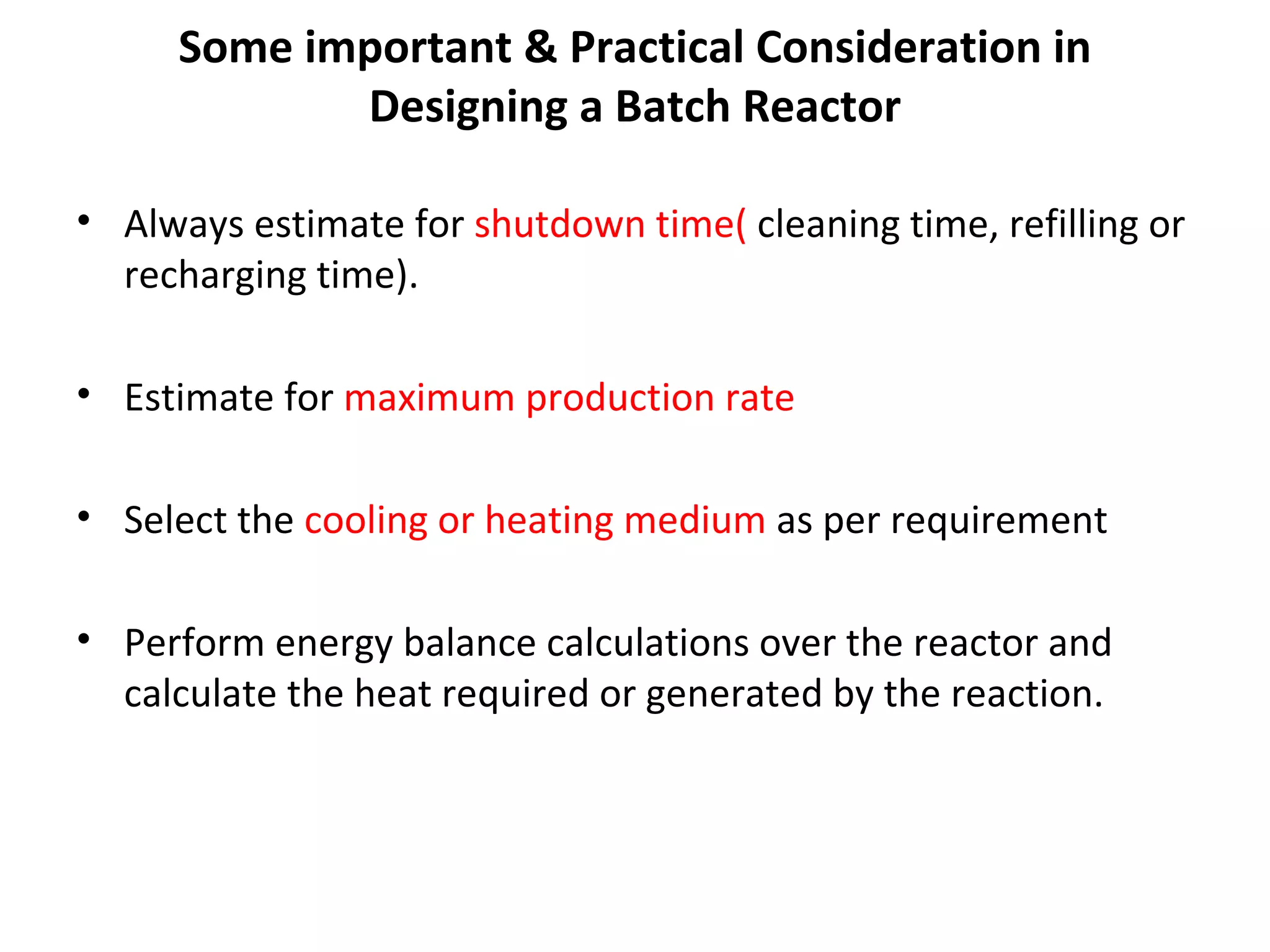 Reactor Design 3 | PPT