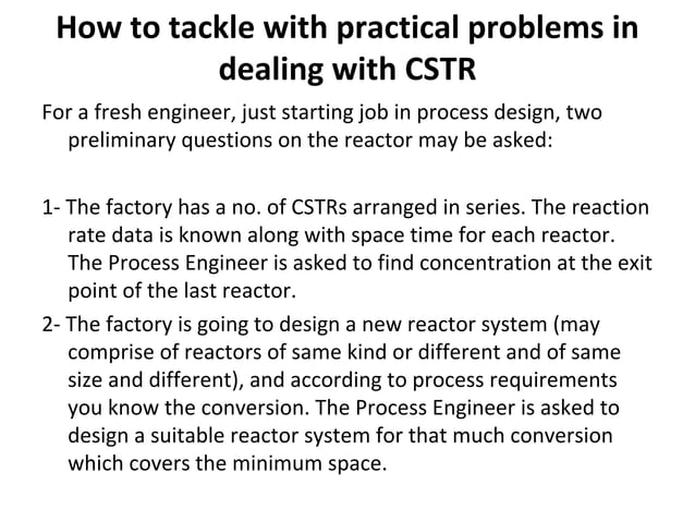 Reactor Design 8 | PPT