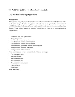 Reactor & Impeller Design in Hydrogenation | PDF