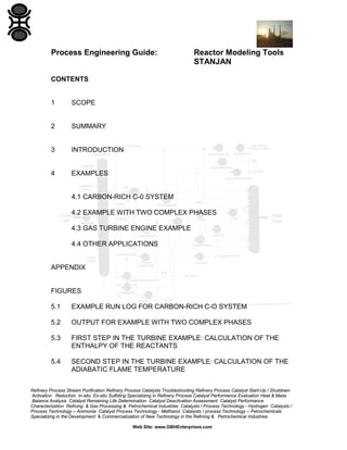 Reactor Modeling Tools - STANJAN | PDF