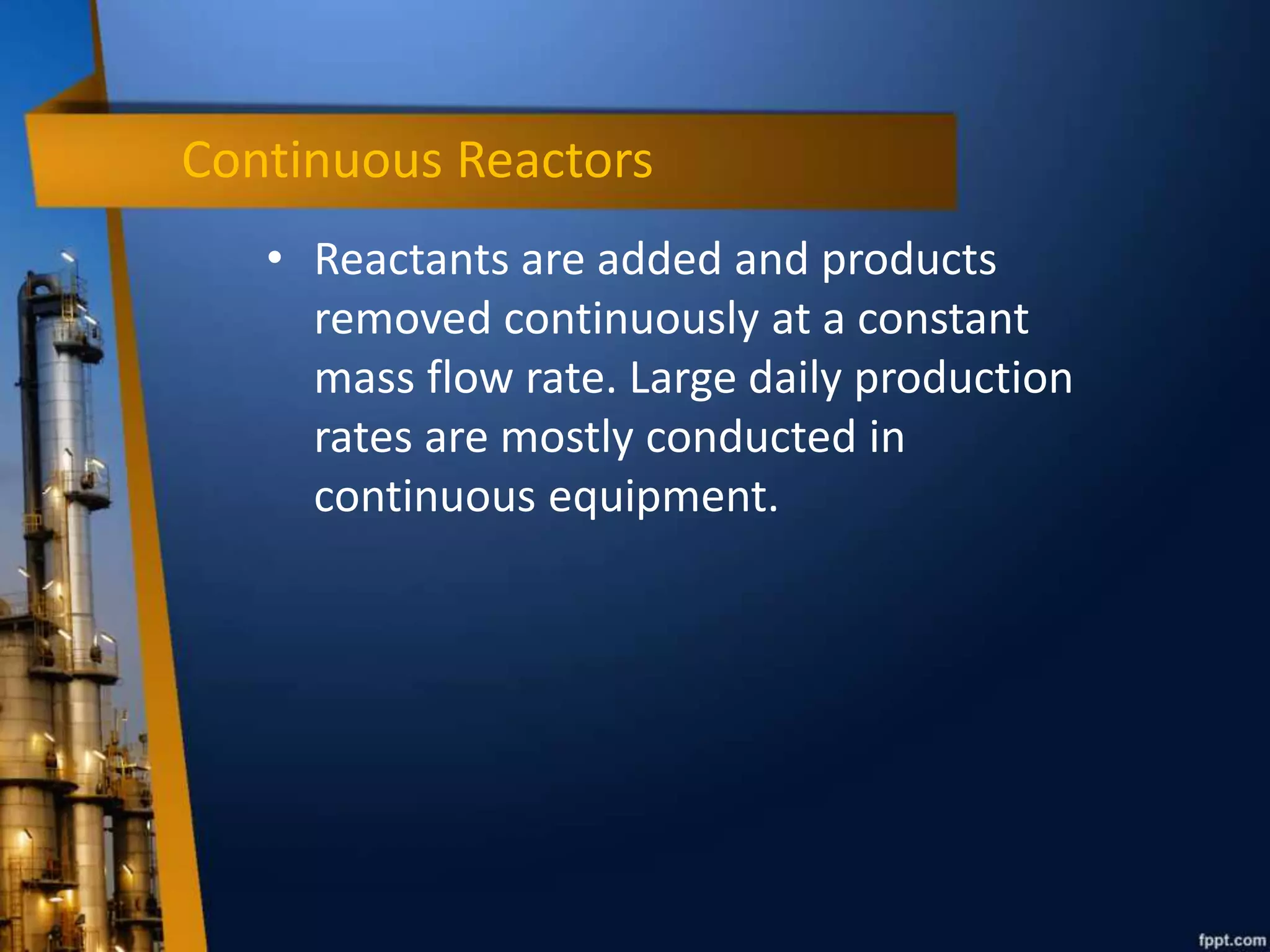 Reactor types.ppt | Chemistry | Science
