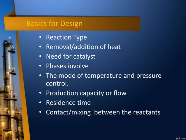 Reactor types.ppt | Chemistry | Science