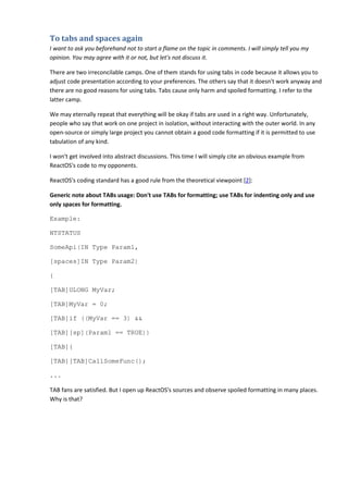PVS-Studio: analyzing ReactOS's code | PDF