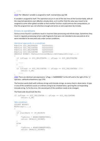 Analyzing ReactOS One More Time | PDF
