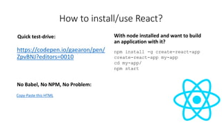 React - An Overview | PPT