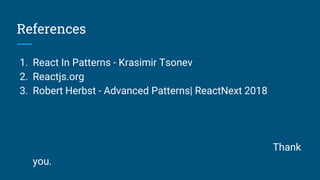 React patterns | PPTX
