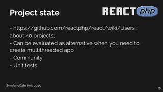 ReactPHP: practical intro | PPT
