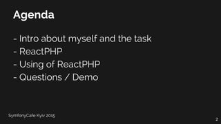 ReactPHP: practical intro | PPT