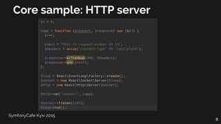 ReactPHP: practical intro | PPT