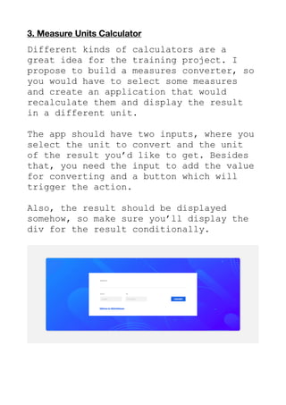 React projects for beginners | PDF