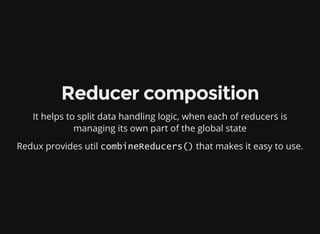 React, Redux, ES2015 by Max Petruck | PPT