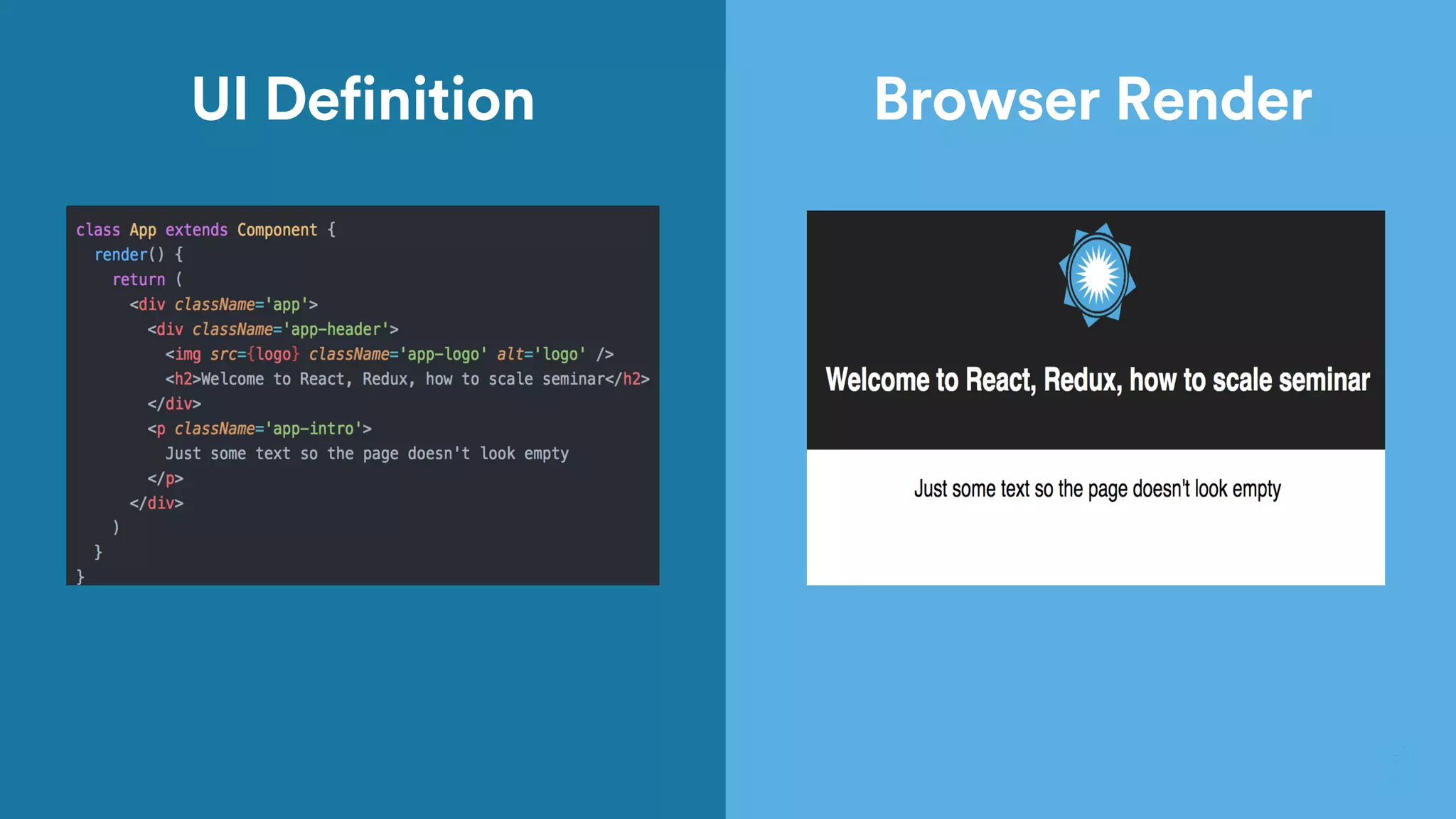 React & Redux, how to scale? | PPT