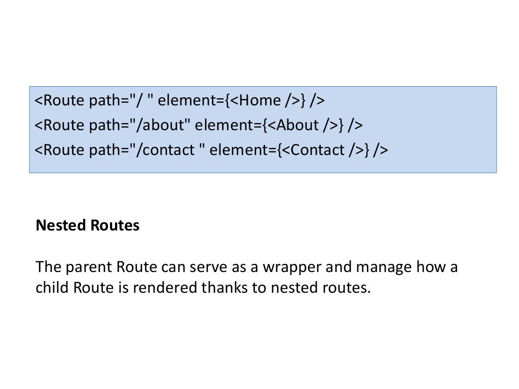 React Router Explanationpptx
