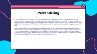 How to Make React SEO-friendly | PPT