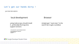React Session 1.pptx | Web Development | Internet